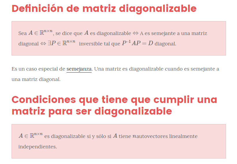 Diagonalización de una matriz: definición, ejemplos y ejercicios